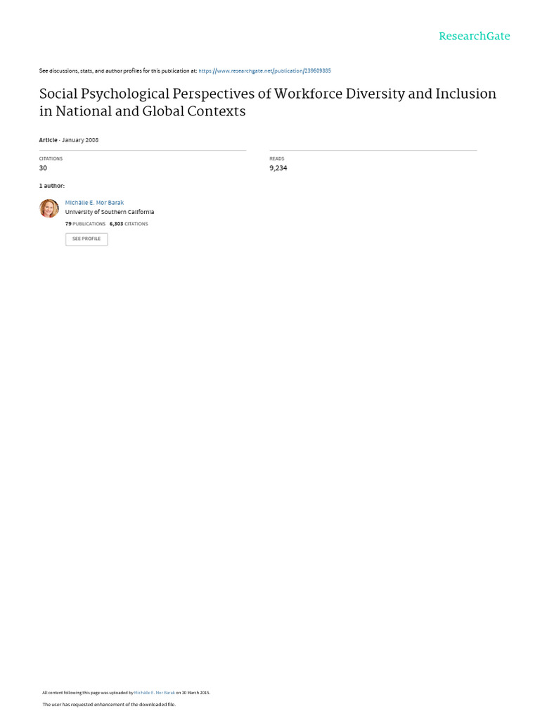 Social_Psychological_Perspectives_of_Workforce_Div | PDF | Prejudices ...