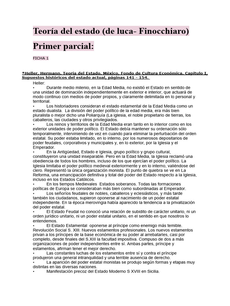 Teoría del Estado según Luca Finocchiaro | PDF | Estado (política ...