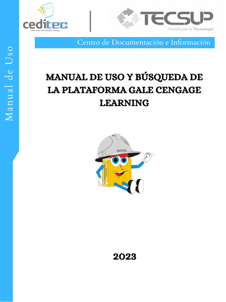 Manual de La Plataforma GALE CENGAGE | PDF | Información | Software