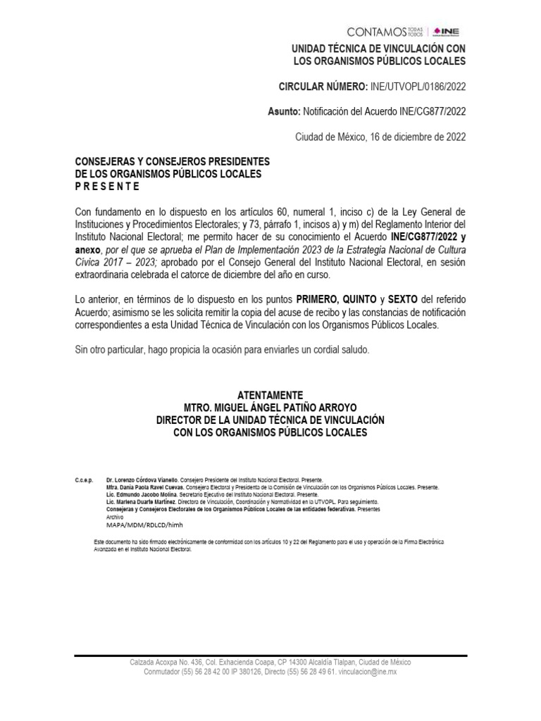 Circ Ine Utvopl 0186 2022 | PDF