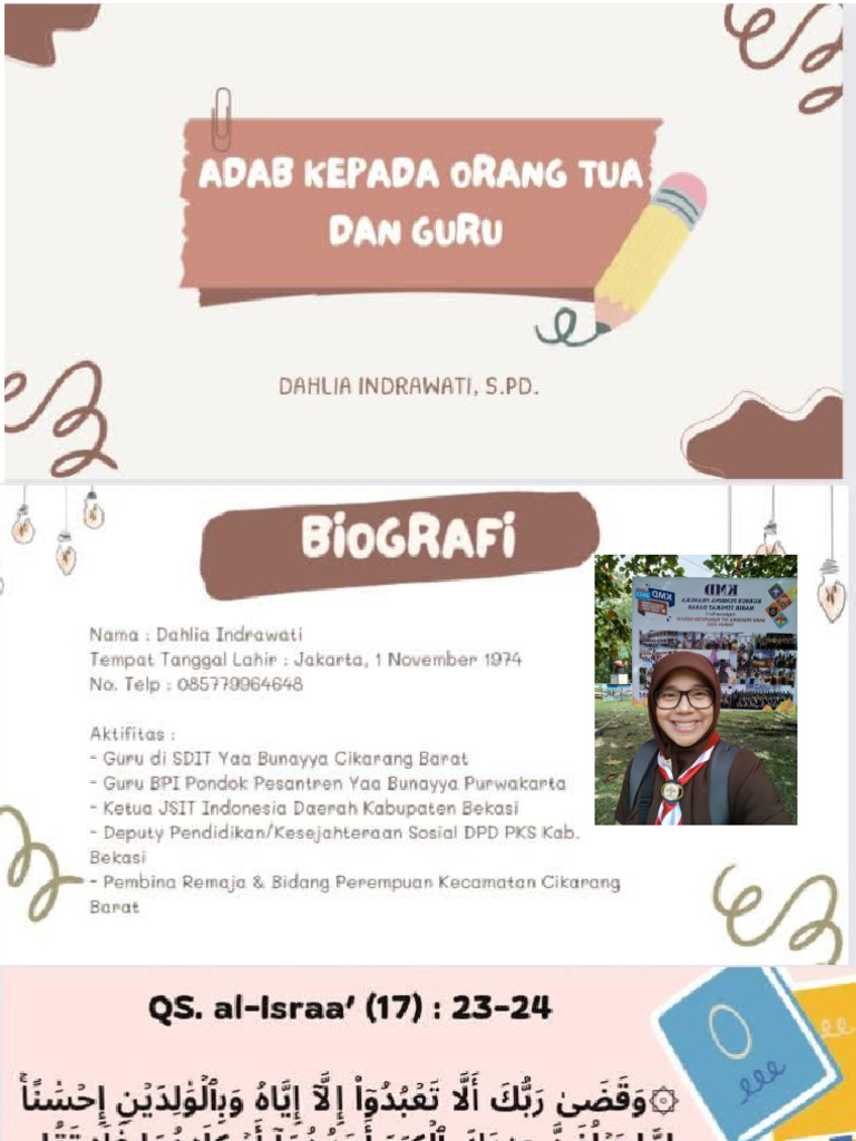 Adab Terhadap Orang Tua Dan Guru | PDF