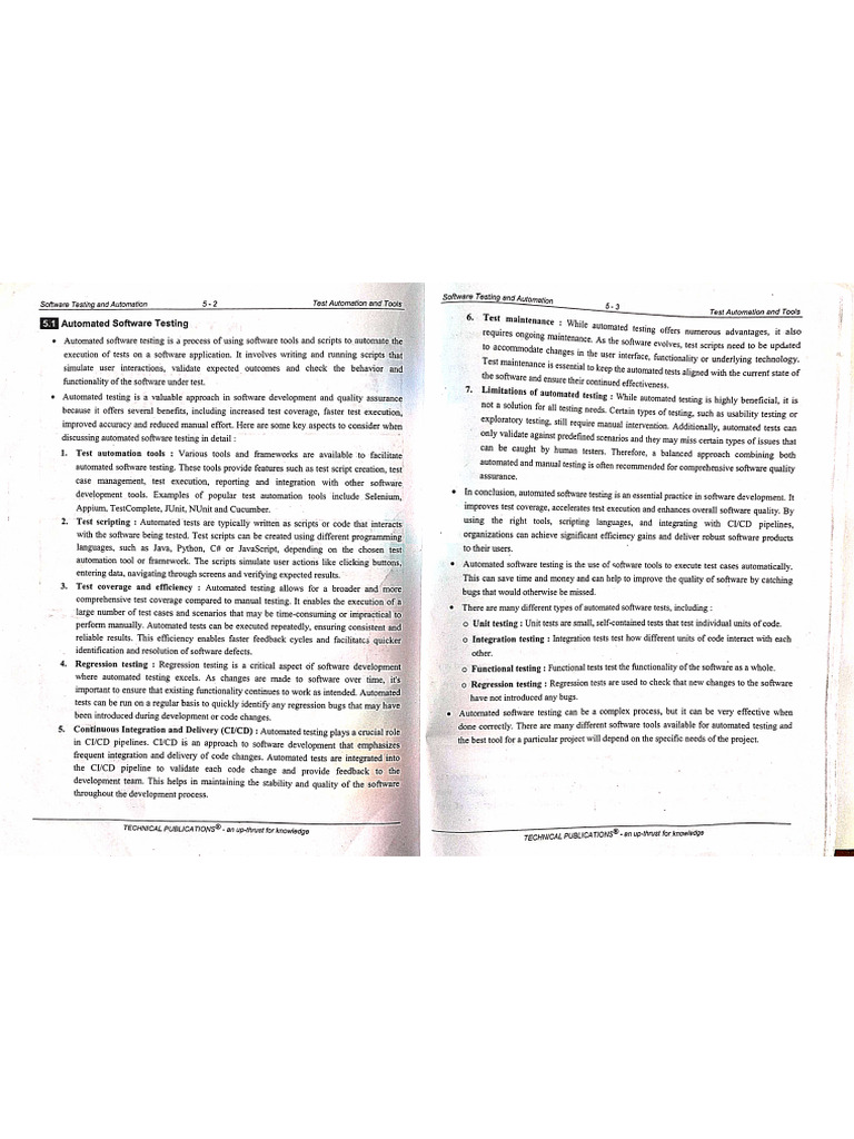Software Testing UNIT V | PDF Software Testing UNIT V | PDF