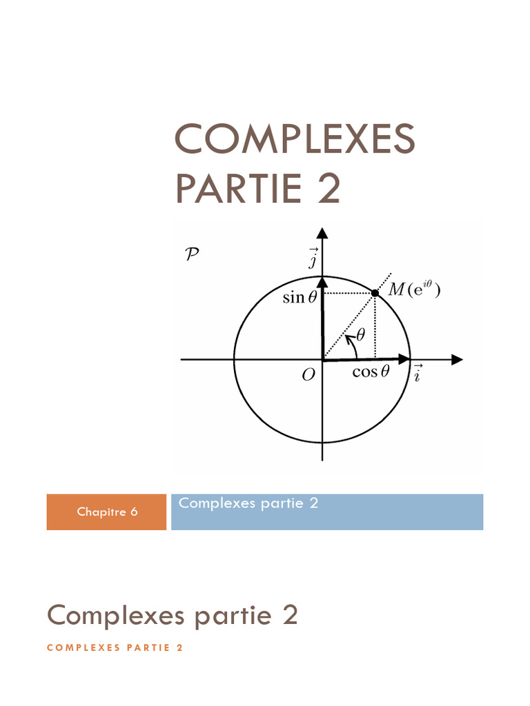 Forme trigonométrique des complexes | PDF | Nombre complexe | Géométrie ...