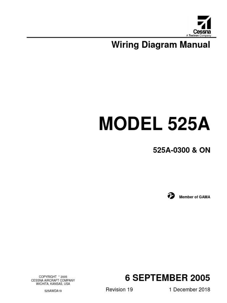Wiring Diagram Manual (525A-0300 and on) | PDF | Electrical Connector ...