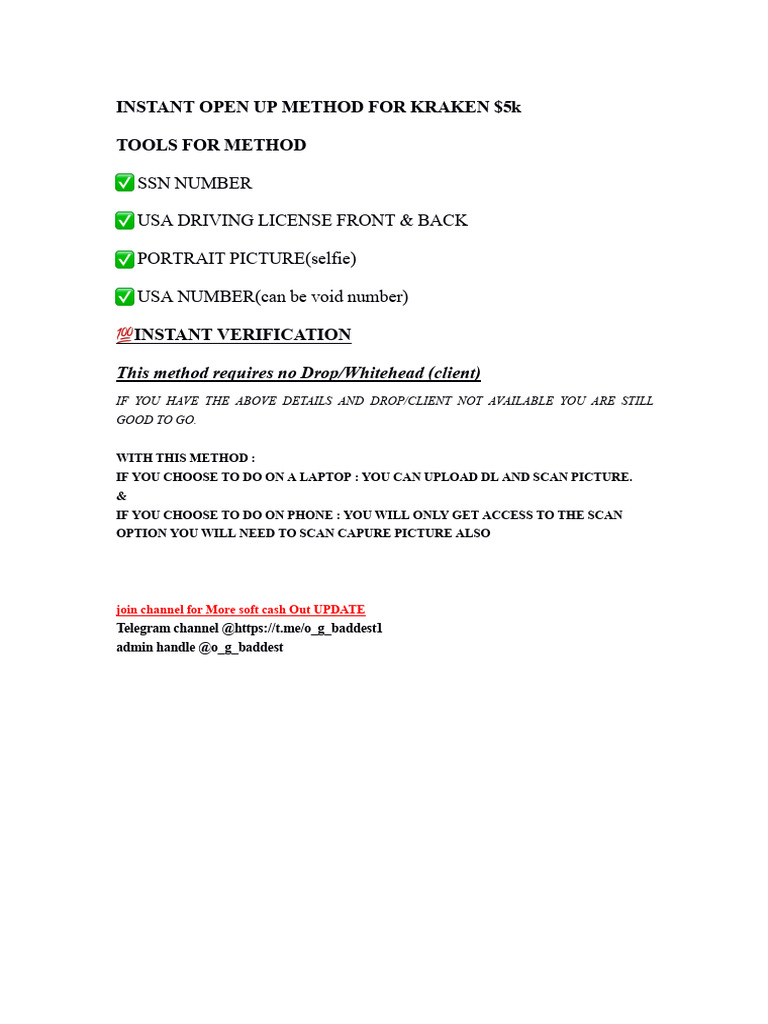 Kraken $5k Method Open Up 8 | PDF