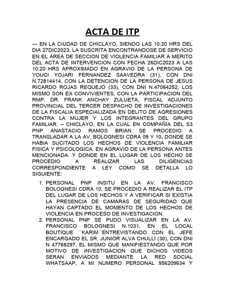 Acta de Itp | PDF | Ciencias sociales
