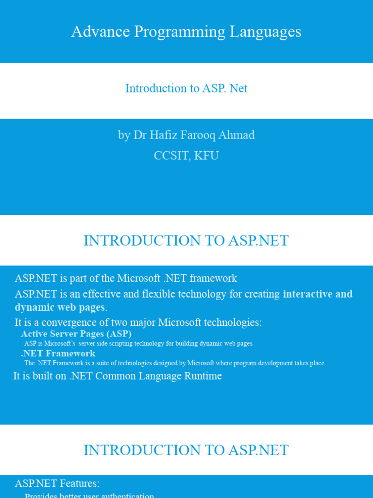 Apl 01 Brief Introduction And Core Concepts Part 2 Pdf Active Server Pages World Wide Web