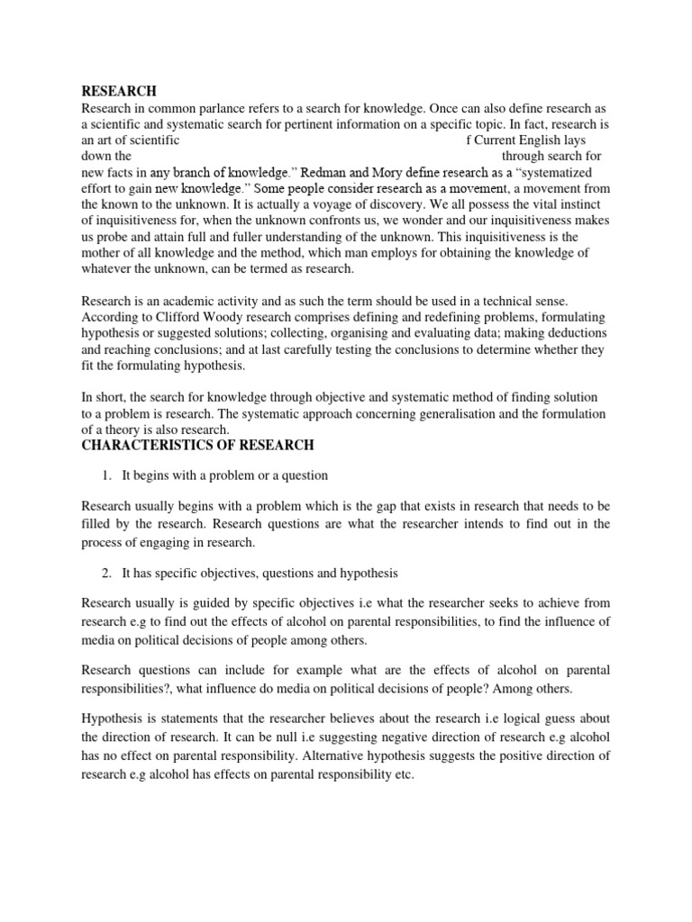 SST 303 Research Methodology INTRODUCTION Week 1 | PDF