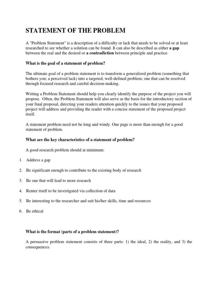 SST 303 STATEMENT OF THE PROBLEM Week 4 | PDF | Goal | Dormitory