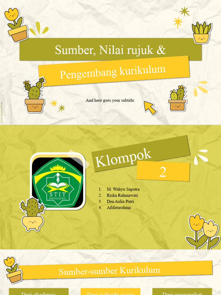 Sumber Dan Nilai Rujukan Kurikulum | PDF | Kesehatan Holistik | Sains ...