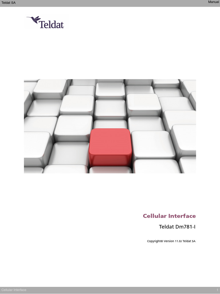 Teldat Dm781-I Interfaz Cell | PDF | High Speed Packet Access | General Packet Radio Service