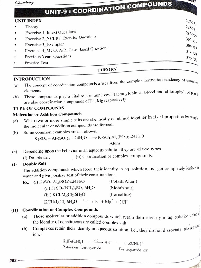 Co Ordination Compound | PDF | Coordination Complex | Ligand