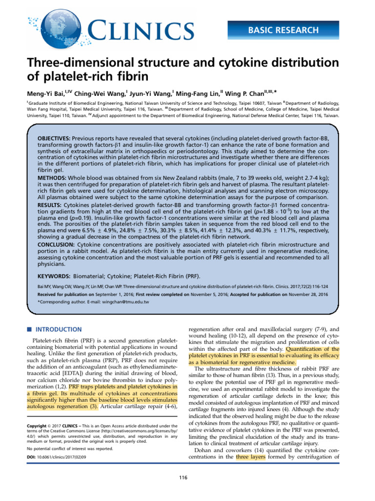 1807 5932 Clin 72 02 116 | PDF | Platelet | Scanning Electron Microscope