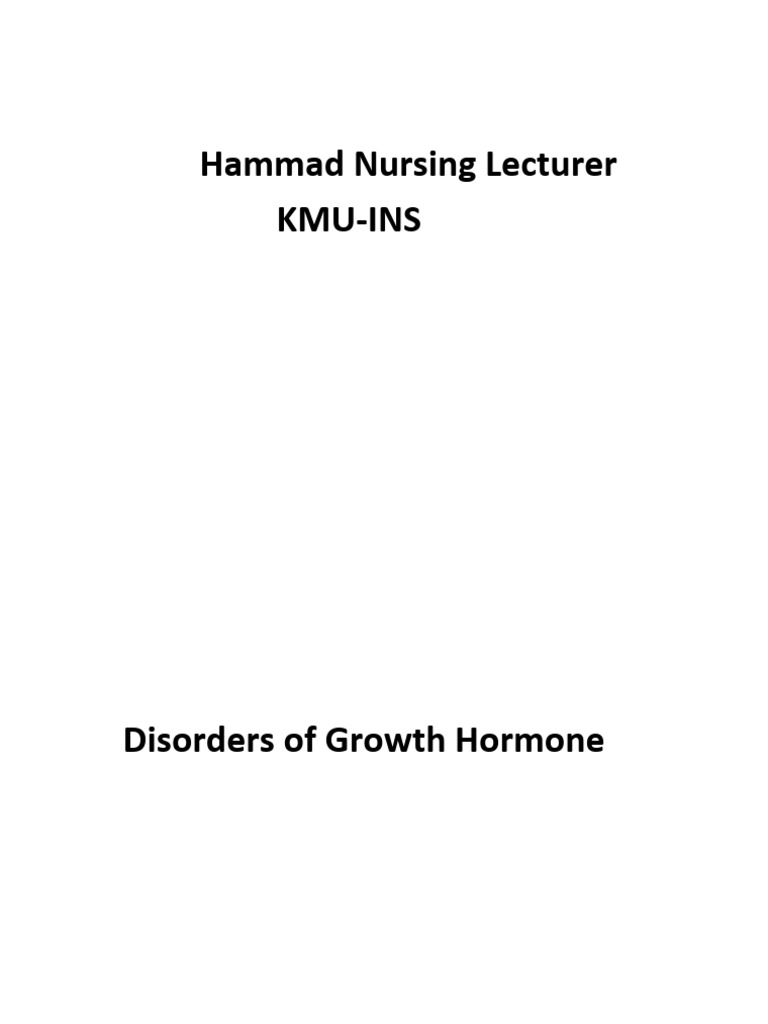 Growth Hormone | PDF