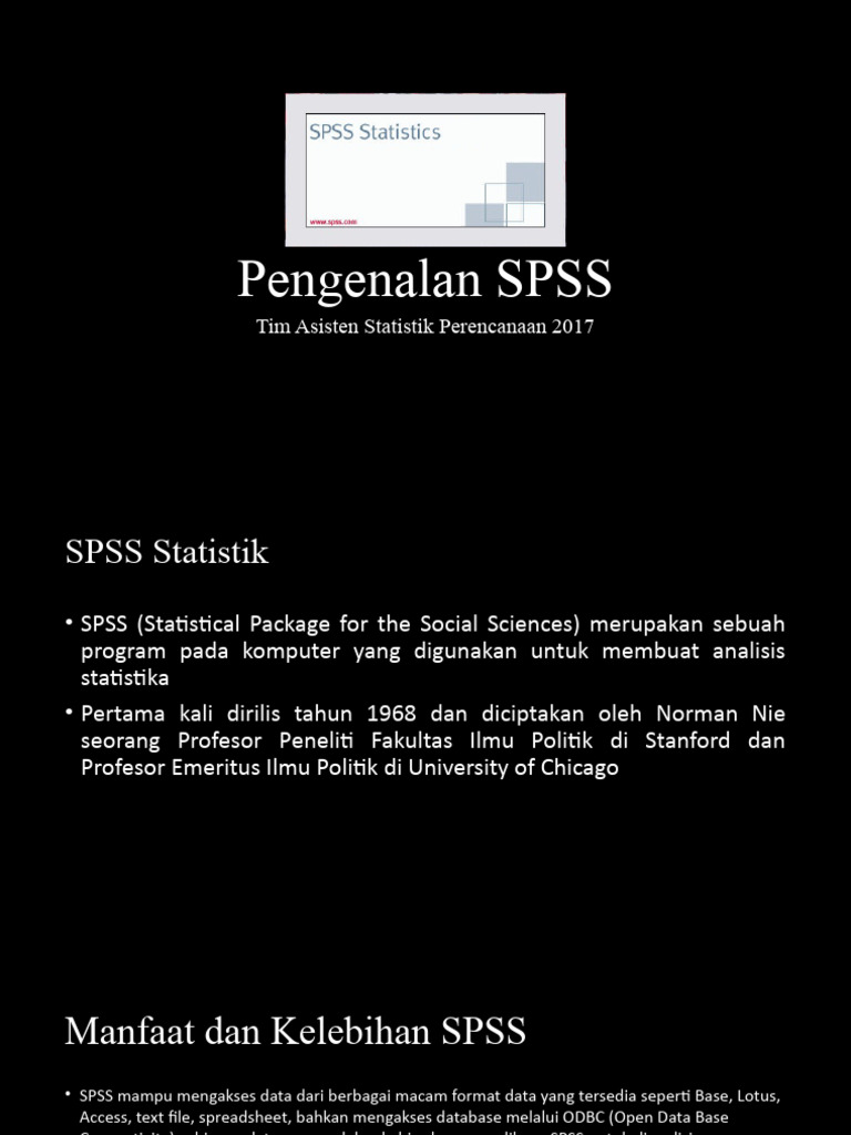 Pengenalan SPSS New | PDF