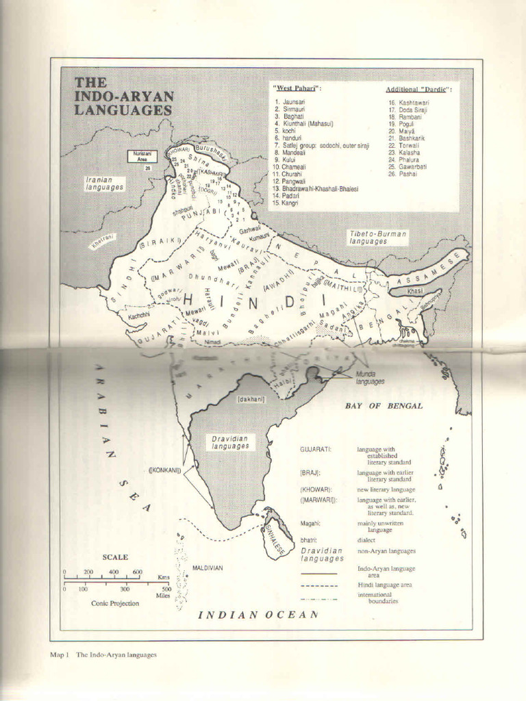 Indo-Aryan Map | PDF