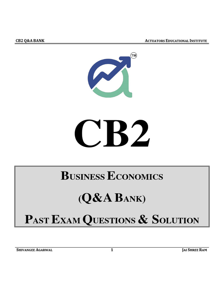 Cb2 Booklet 1-6 Setted (Q & A Bank) (10.03.2022) Final | PDF