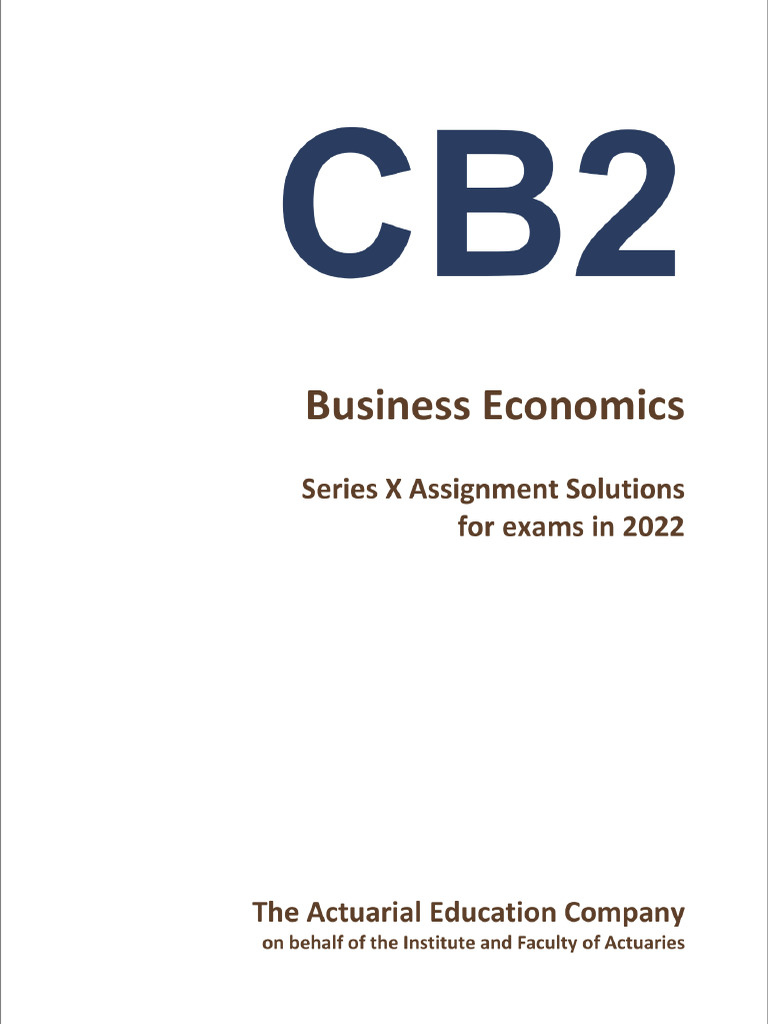 CB2 X-Assignments Solution | PDF