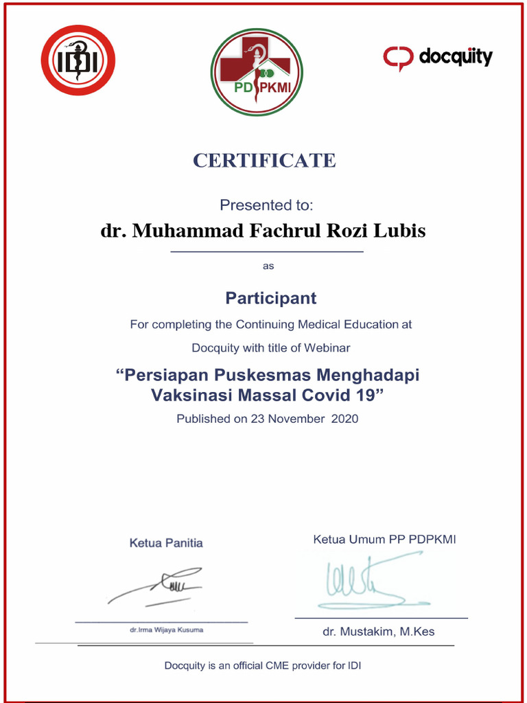 Dr. Muhammad Fachrul Rozi Lubis | PDF