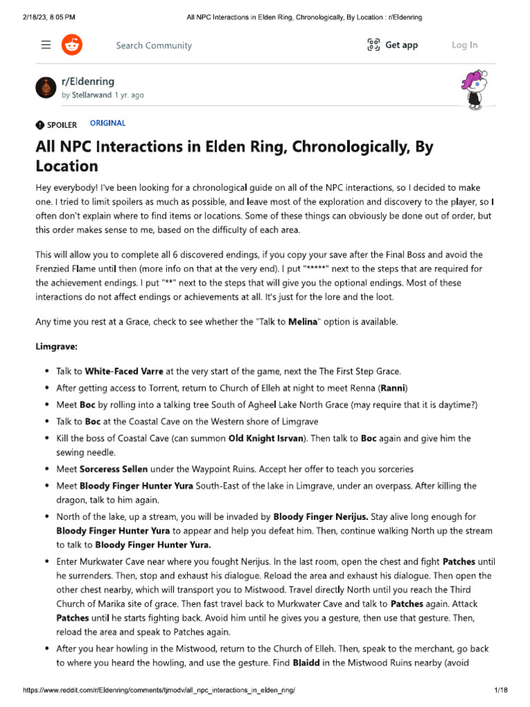 Elden Ring Walk | PDF