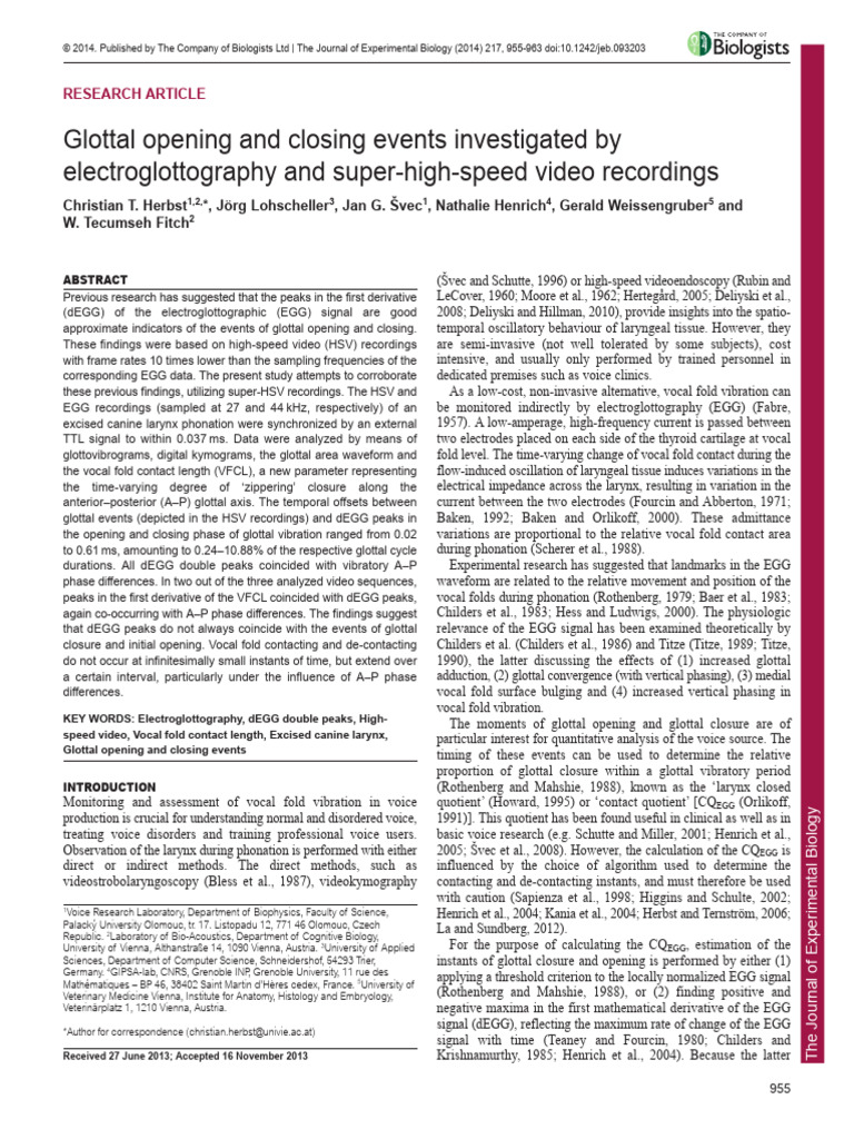 Glottal Opening and Closing Events Investigated by Electroglottography ...