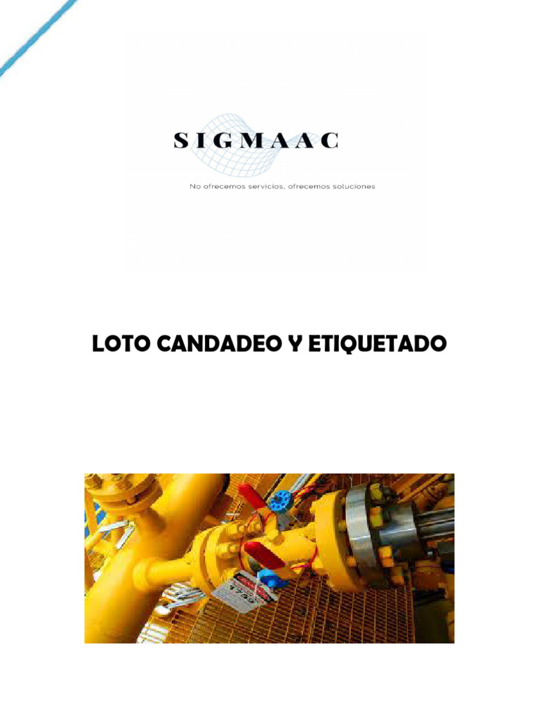 LOTO CANDADEO Y ETIQUETADO (Manual) | PDF