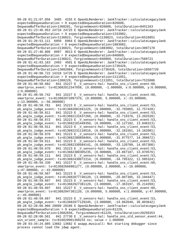 Log | PDF | Operating System Technology | Software Development
