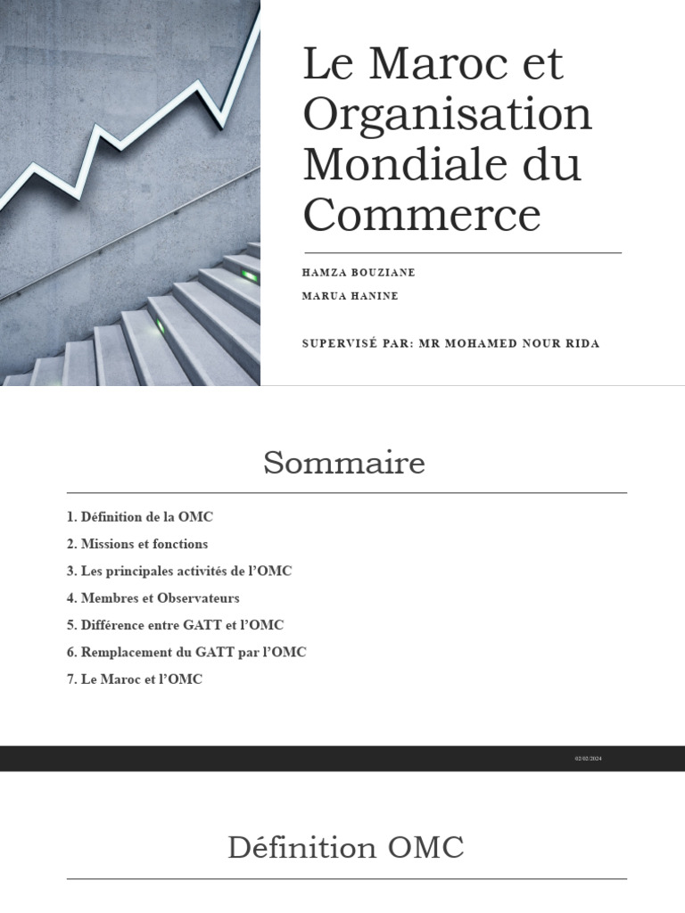 Organisation Mondiale Du Commerce | PDF | Finance et gestion monétaire