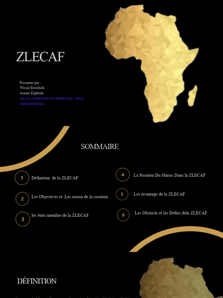 Zlecaf Final | PDF | Afrique | Libre-échange
