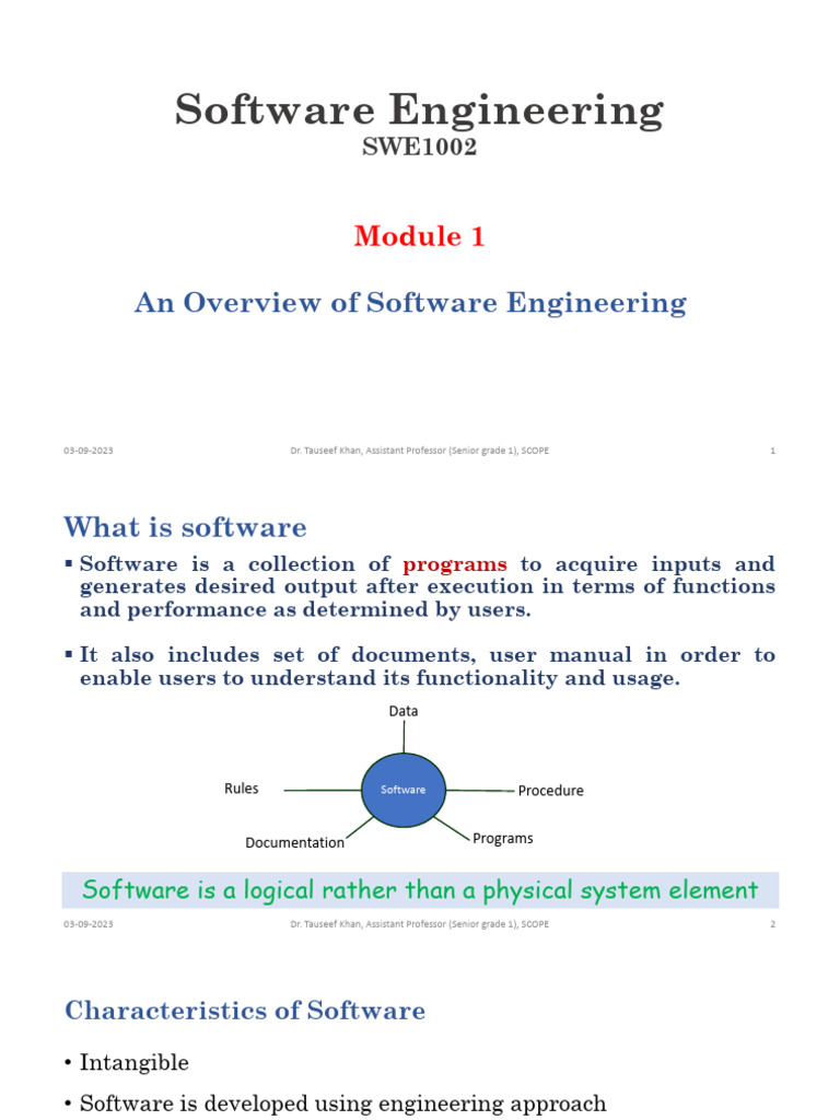Module 1 - Overview | PDF