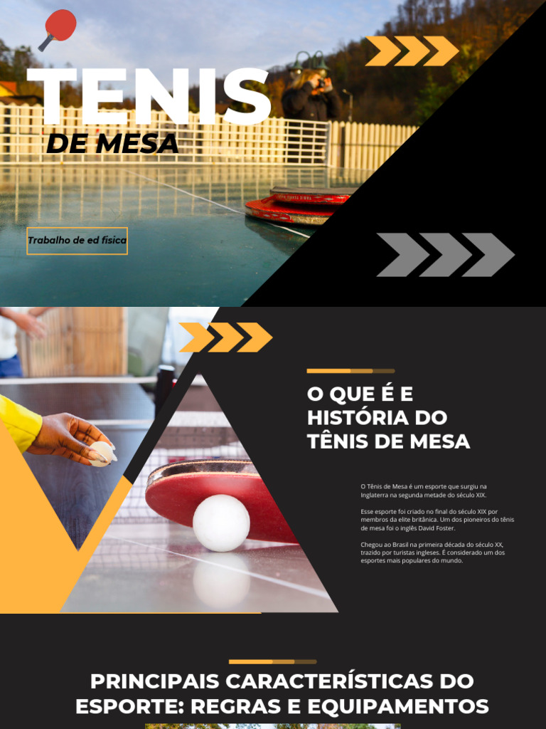 Tênis de Mesa | PDF | Tênis de mesa | Entretenimento