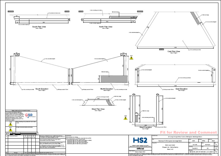 Fit For Review and Comment: South Plan View North Plan View | PDF