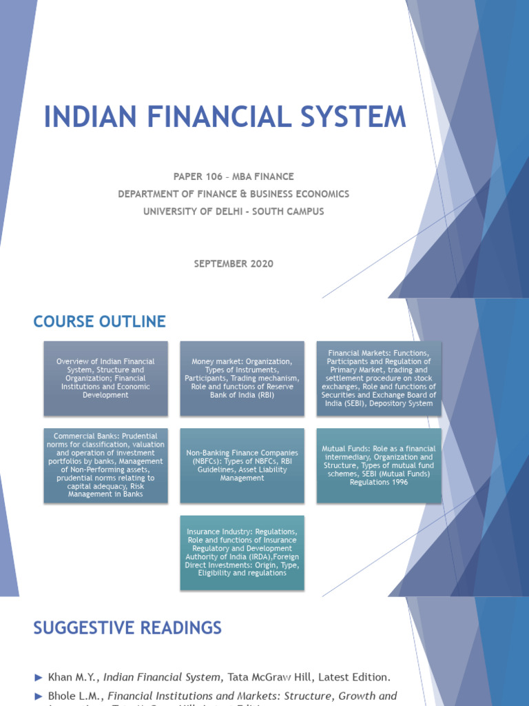 1 Introduction To Financial System | PDF