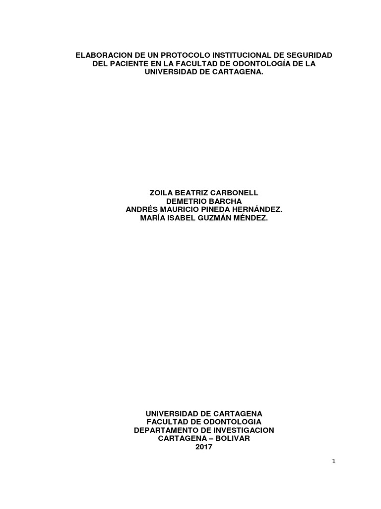 Informe FINAL, FINAL UDC | PDF | Seguridad del paciente | Valores