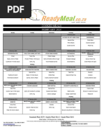 Chartwells New Menu 2526 | PDF | Salad | Gravy