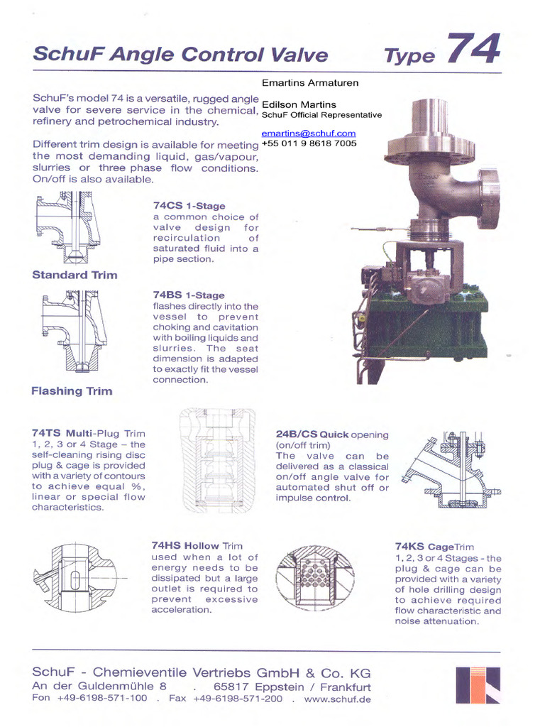 SchuF Angle_Control_Valve_74 | PDF
