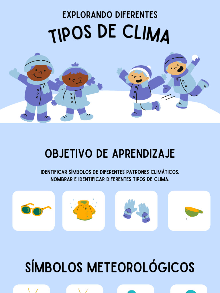 Tipos de Clima Presentación | PDF | Nieve | Clima