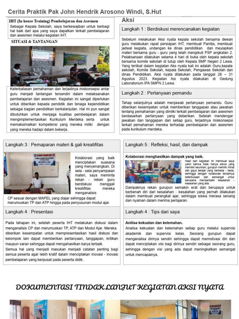 Cerita Praktik Pak John Hendrik Arosono Windi, S.hut | PDF
