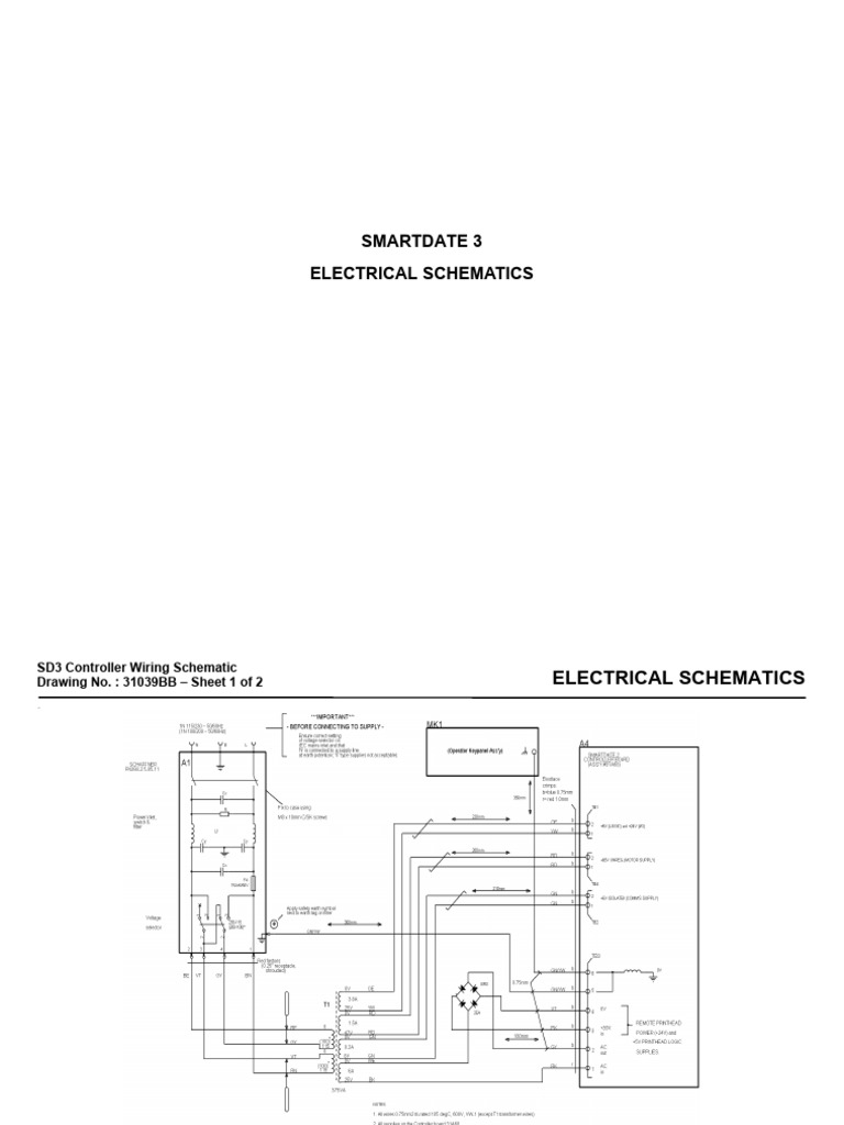 SD3 Electrical Schematics Overview | PDF | Electrical Connector ...