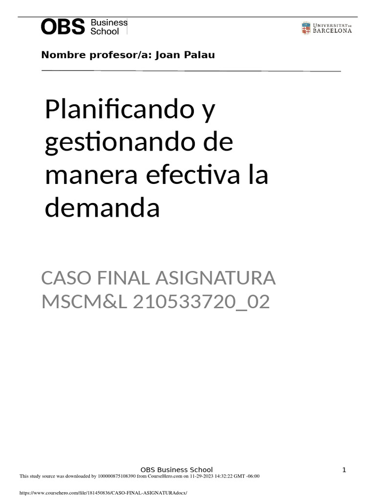 Caso Final Asignatura | PDF