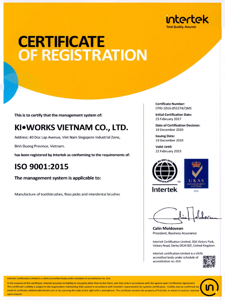 Iso 9001 Certificate | PDF
