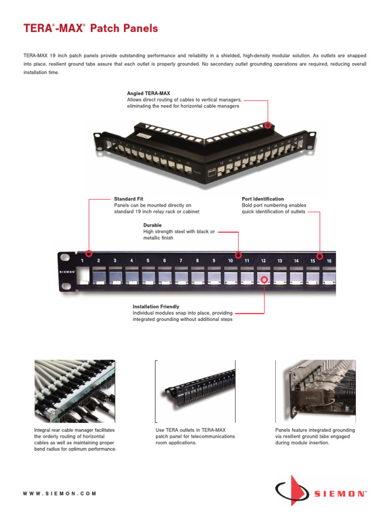 Patch Panel | PDF | Manufactured Goods | Equipment