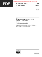 ISO 965-1 ISO General Purpose Metric Screw Threads-Tolerances | PDF ...