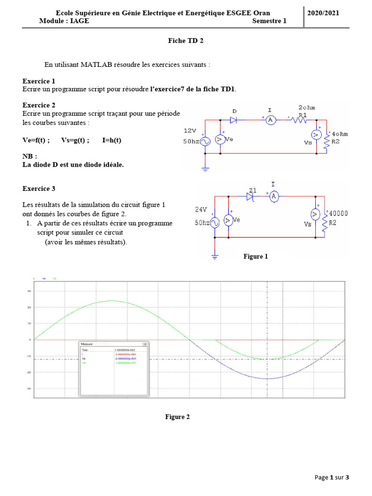 Fiche TD 2 | PDF