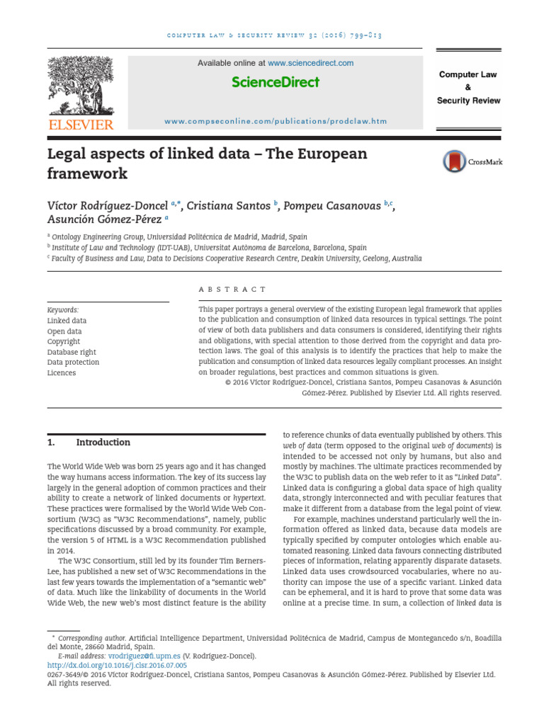 Computer Law and Security Review - Artigo Exemplo | PDF