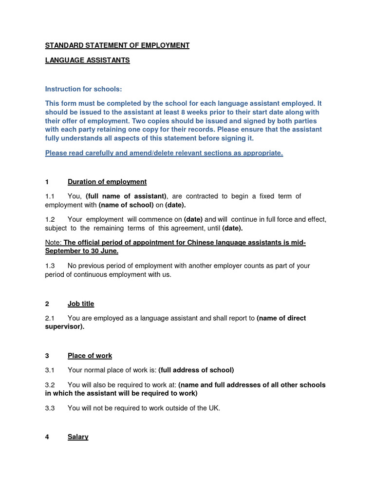 Statement of Employment - All Mlas Uk-Wide 0 | PDF