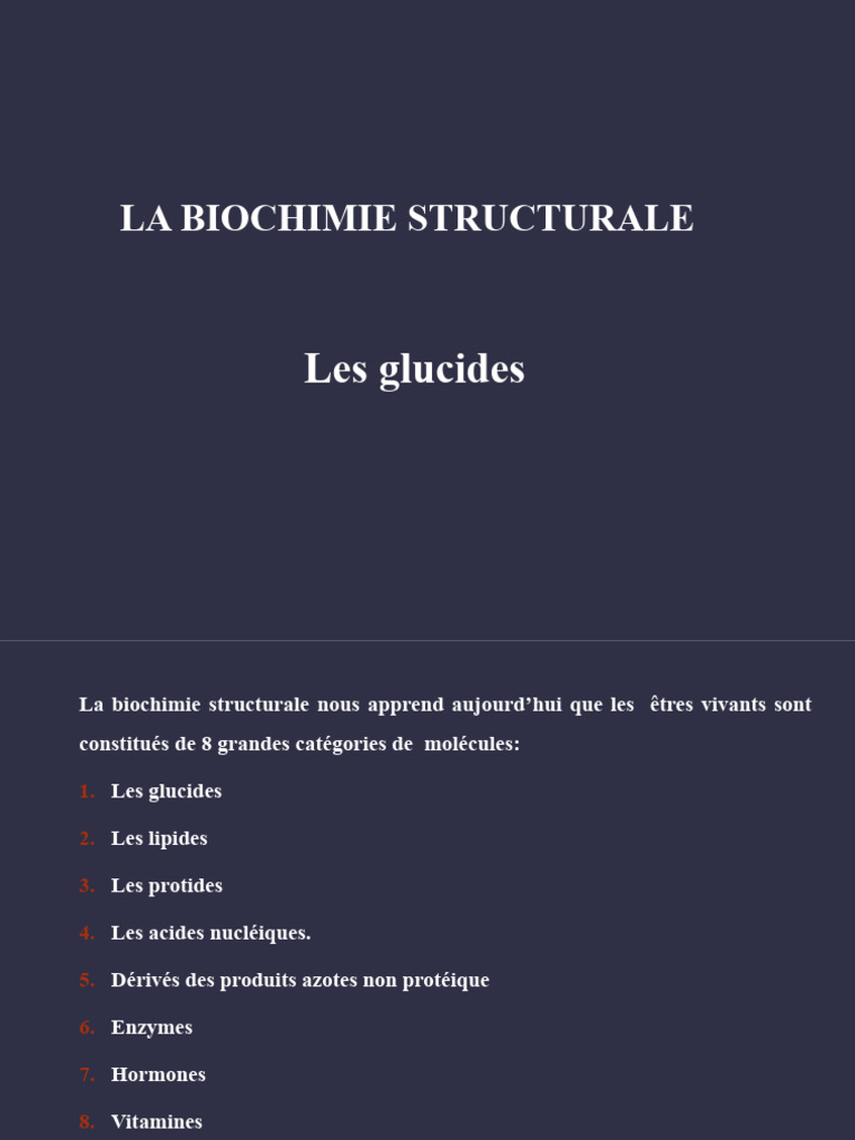 Les Glucides | PDF | Glucide | Saccharose