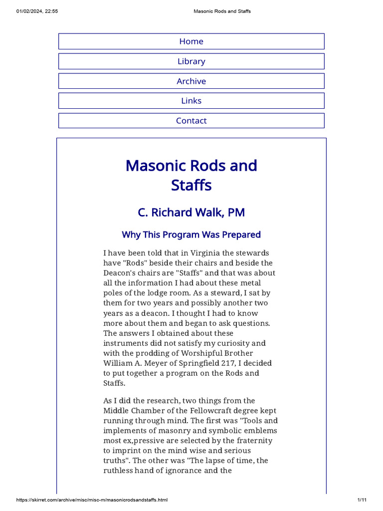 Masonic Rods and Staffs | PDF