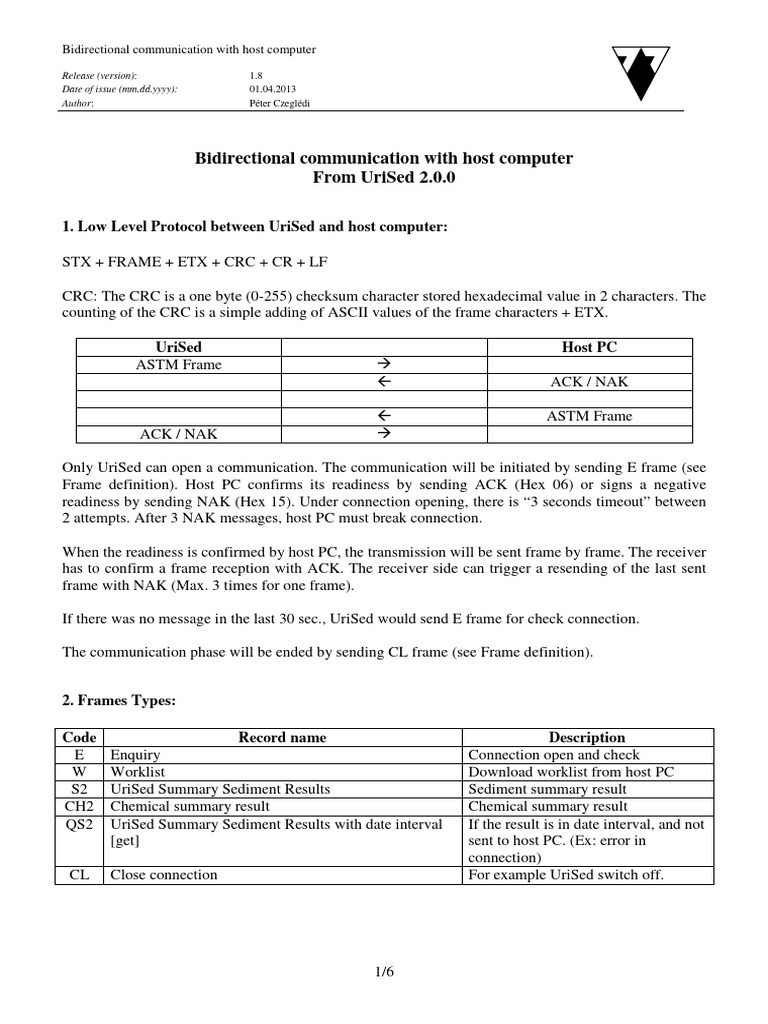 UriSed - LIS - Bidirectional Communication (2.0.0) v1.8 | PDF