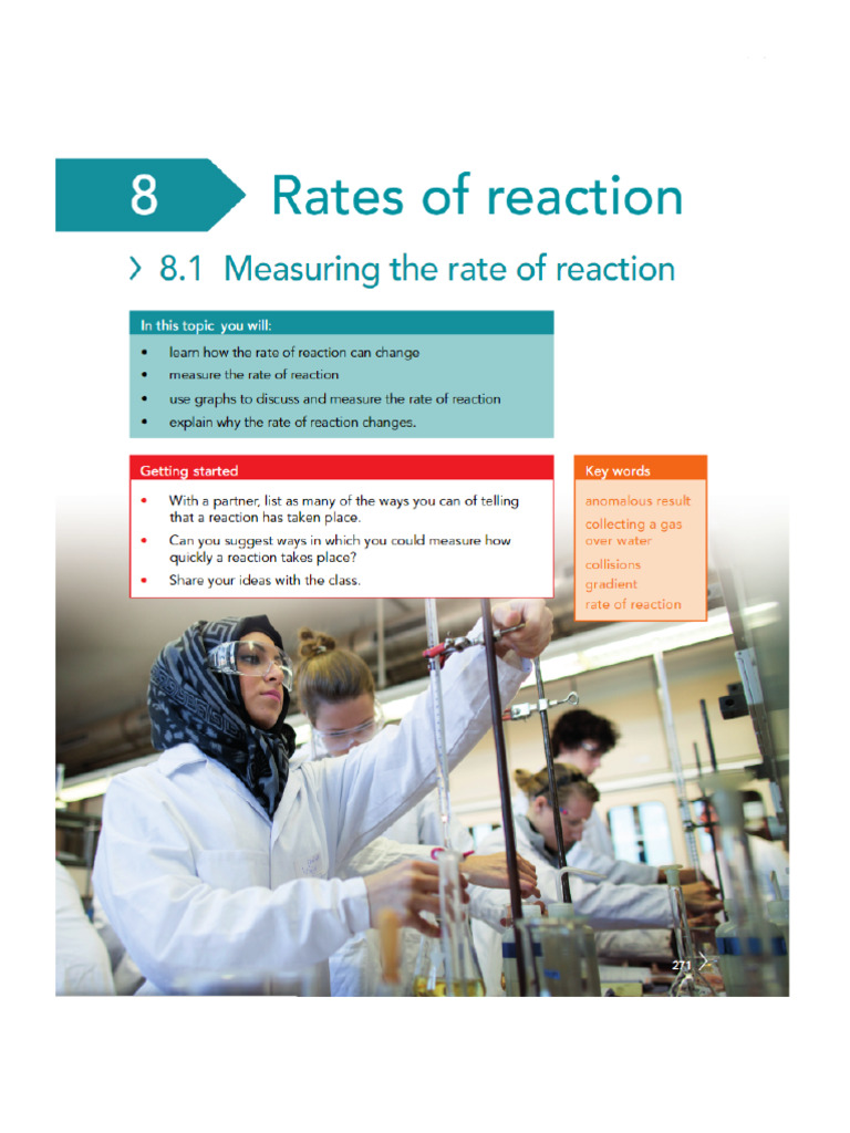 8.1 Measuring The Rate of Reaction | PDF